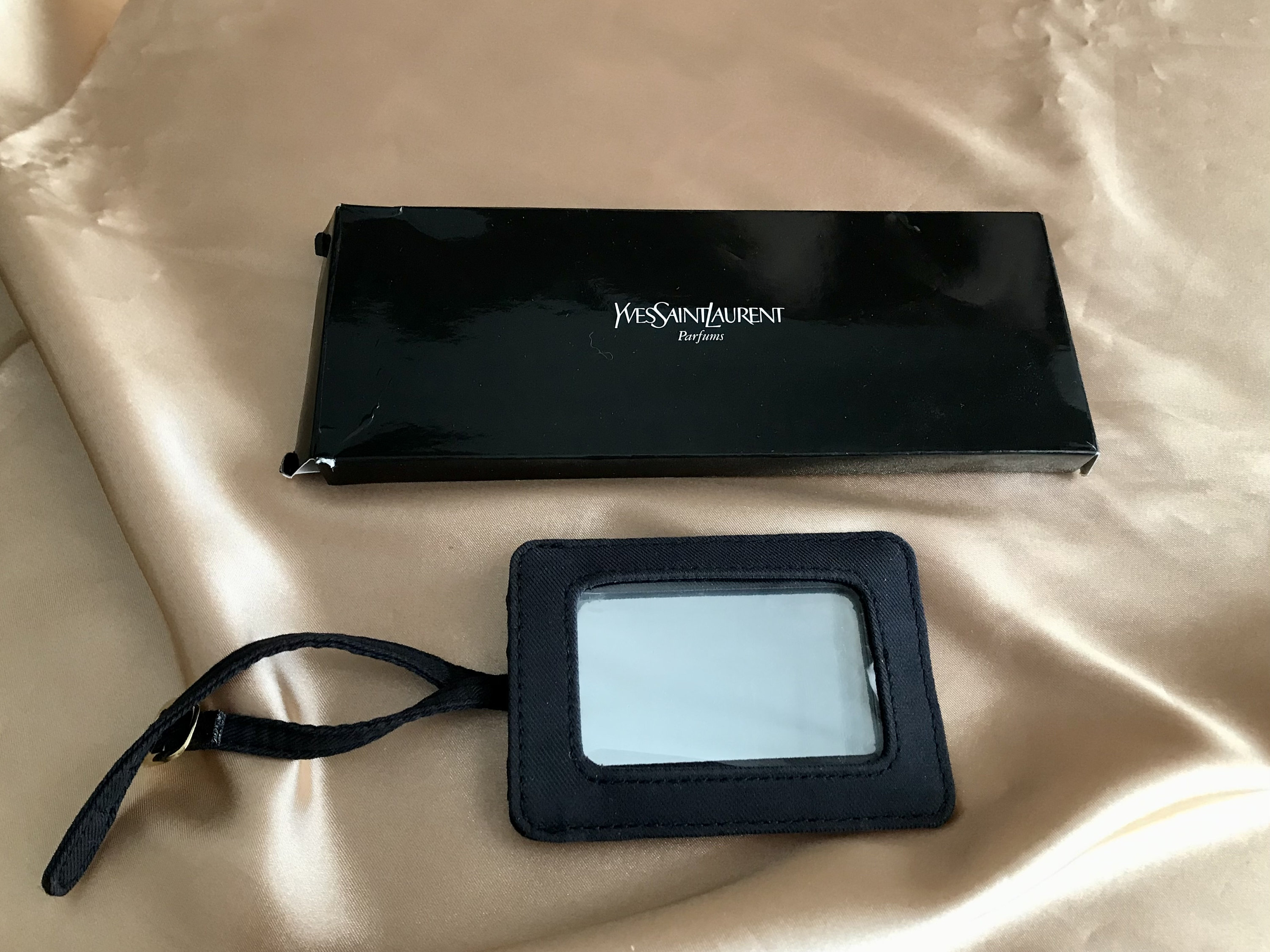 Yves Saint Laurent Bag Mirror Logo YSL Gold Vintage Authentic - Etsy