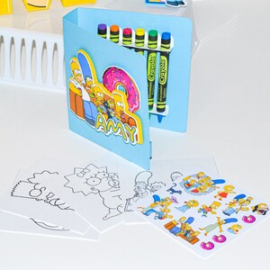 Simpsons Coloring Book, Simpsons Party Decorations, Simpsons Party ...
