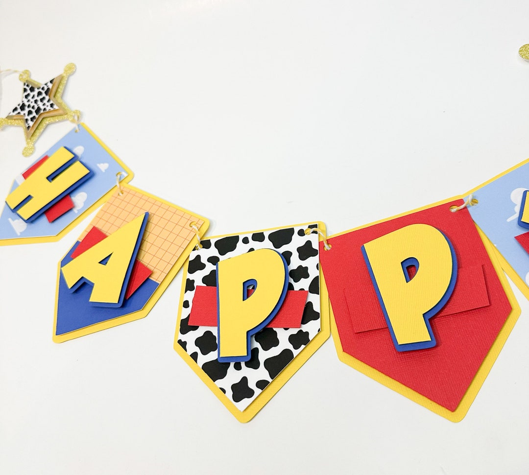 Toy Story Birthday Banner - Woody Theme, Customizable Party Decor ...