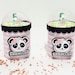 Custom Panda Pringles Favor – Girl Birthday Party Can With Dome Topper ...