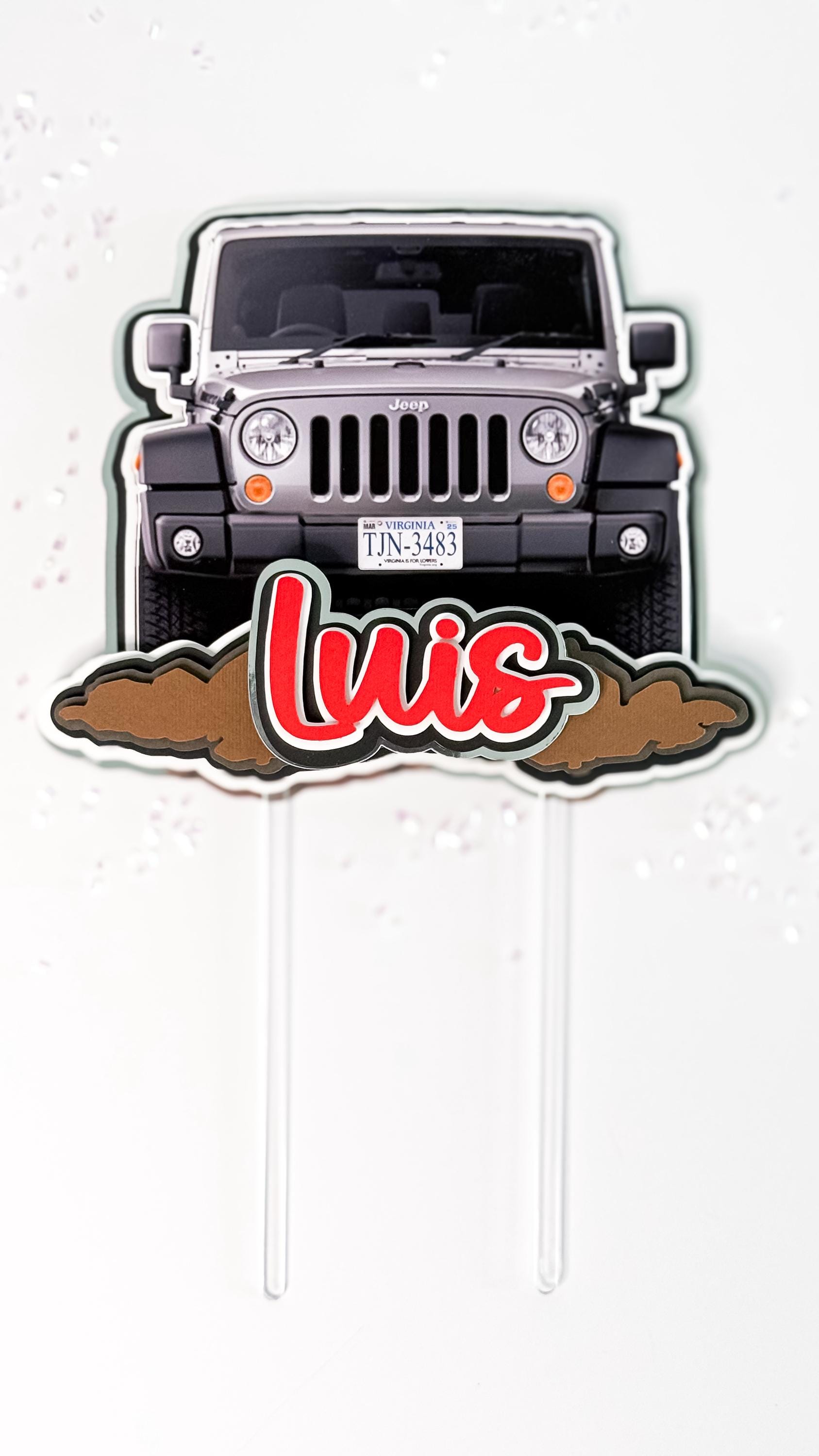 Off Road Cake Topper - Jeep Party Decorations - 4x4 Cake Topper ...