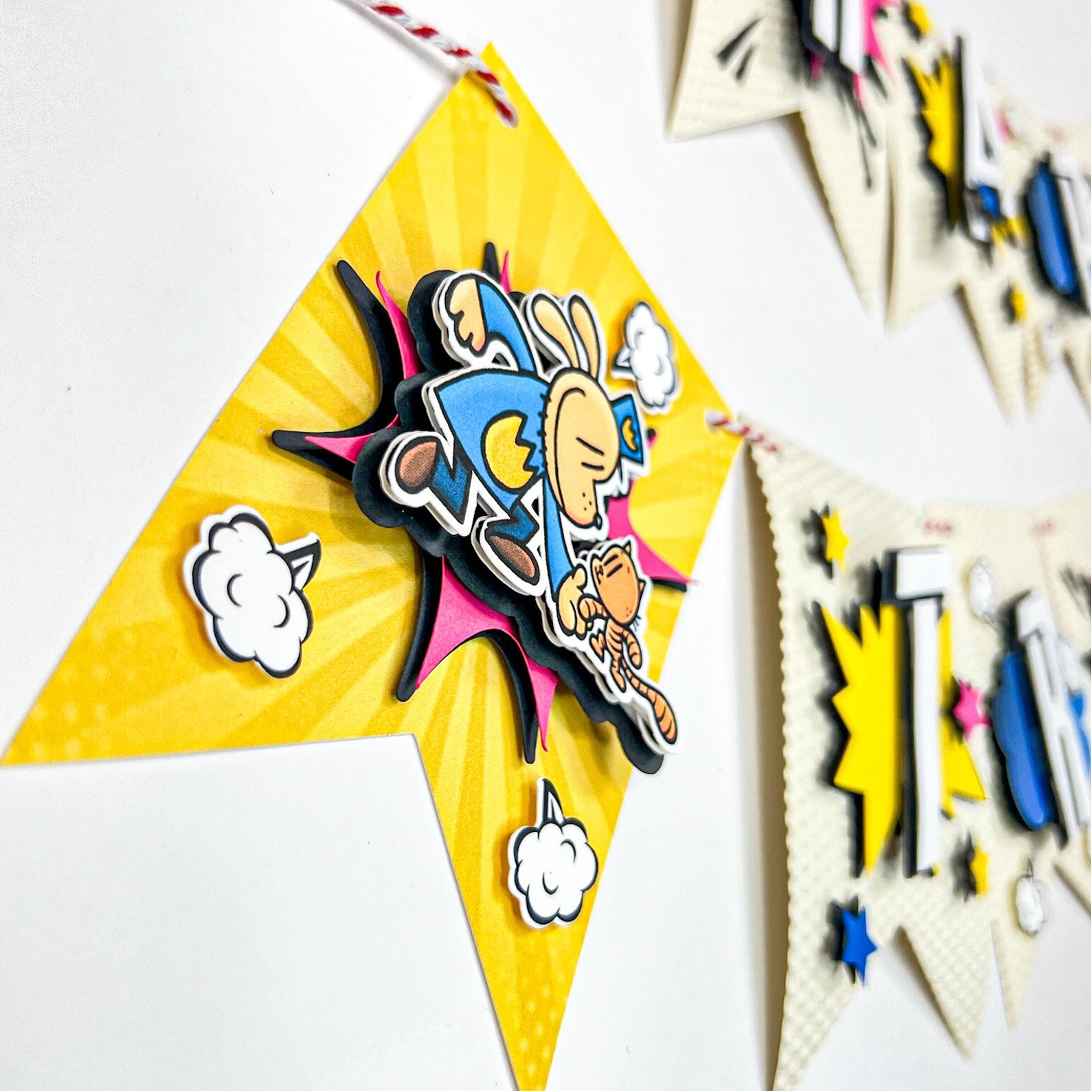 Dog Man Happy Birthday Banner Dog Man Party Decorations Dog - Etsy