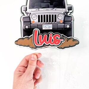 Off Road Cake Topper - Jeep Party Decorations - 4x4 Cake Topper ...