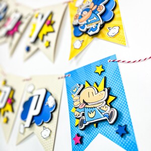 Dog Man Happy Birthday Banner, Dog Man Party Decorations, Dog Man and ...