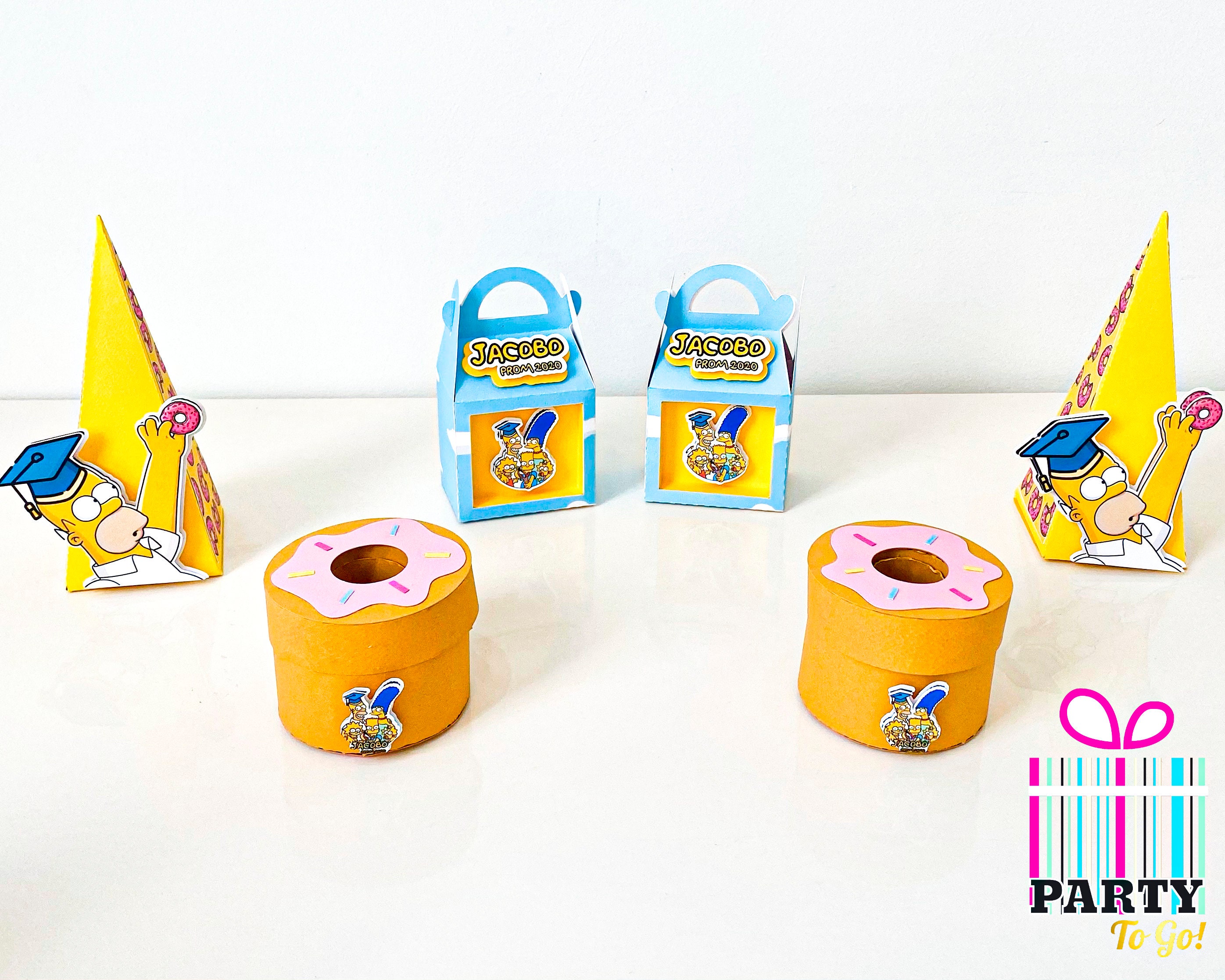 The Simpsons Decor Box Graduation Party Decoration Simpson - Etsy