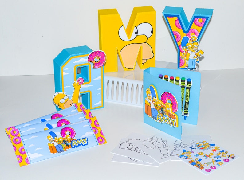 Simpsons Birthday Decoration Simpsons Party Decoration the - Etsy