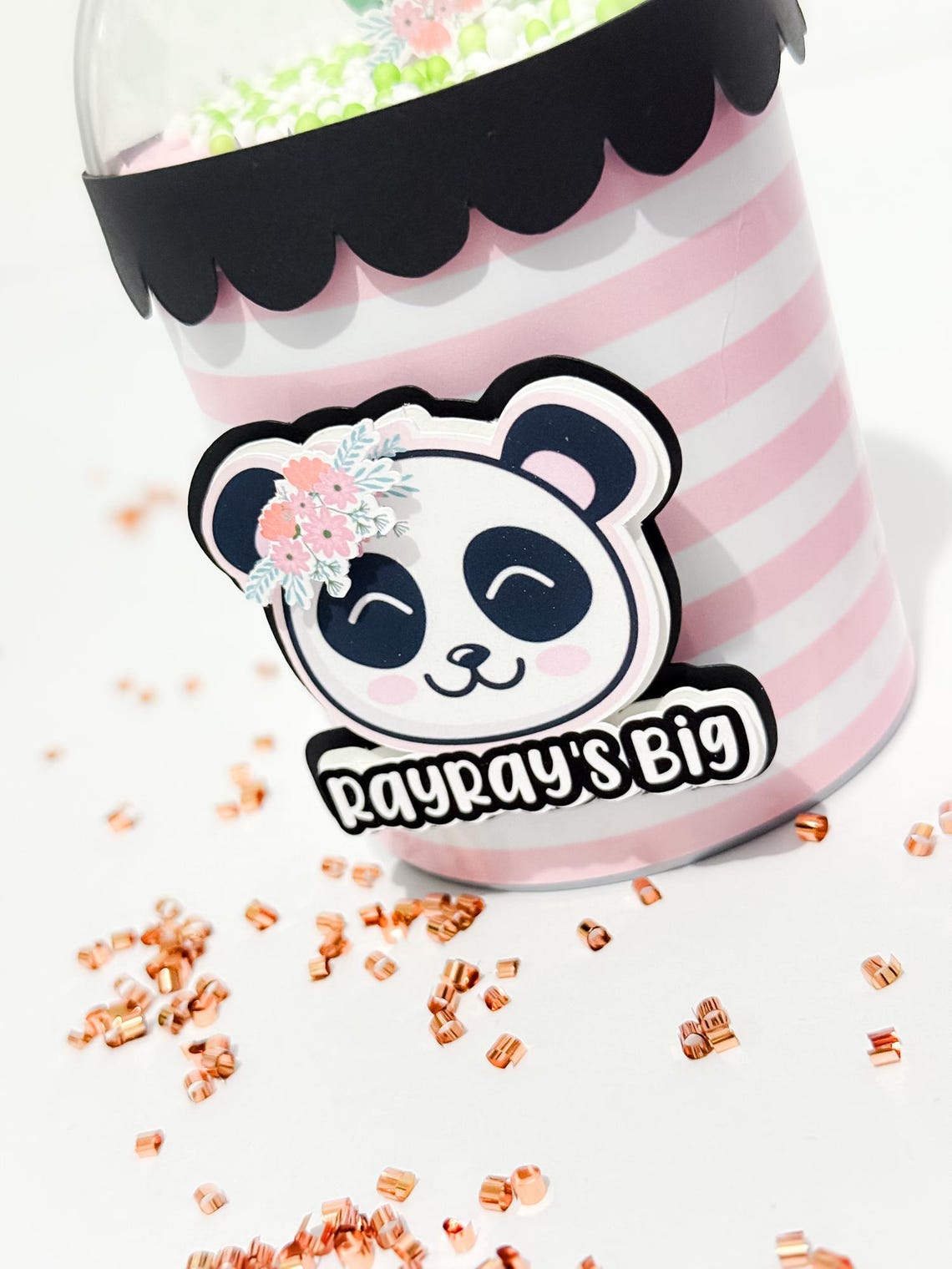 Custom Panda Pringles Favor – Girl Birthday Party Can With Dome Topper ...