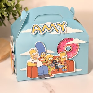 Simpsons Party Favor Box, Simpsons Party Decorations, Simpsons Birthday ...