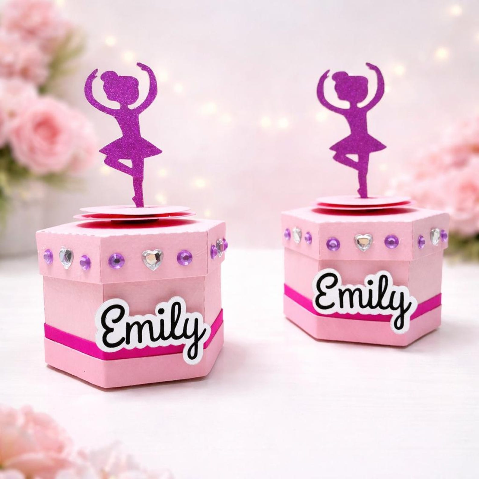 Ballerina Favor Box – Pink Tutu Ballet Birthday Party Treat Box for ...