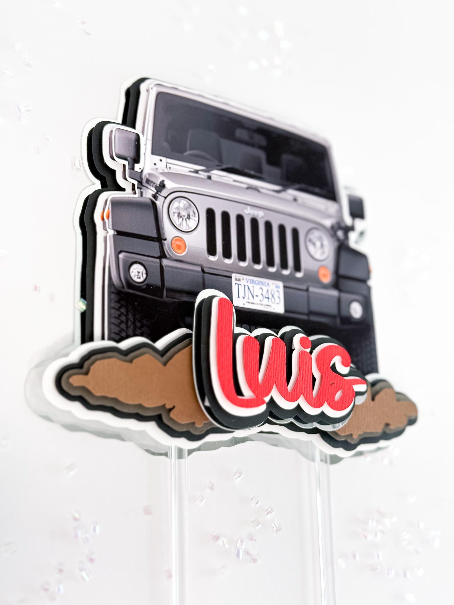 Off Road Cake Topper - Jeep Party Decorations - 4x4 Cake Topper ...