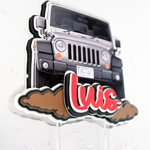 Off Road Cake Topper - Jeep Party Decorations - 4x4 Cake Topper ...