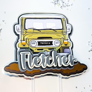 Off Road Cake Topper Jeep Party Decorations 4x4 Birthday Cake Topper ...