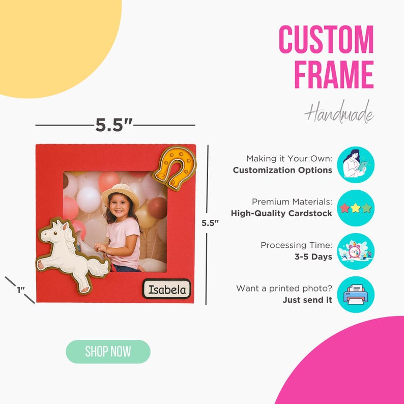Encanto Birthday Centerpiece Frame – Custom Name & Character Party ...