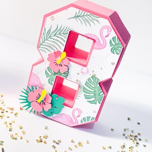 Flamingo 3D Letter or Number - Custom Personalized Tropical Party ...