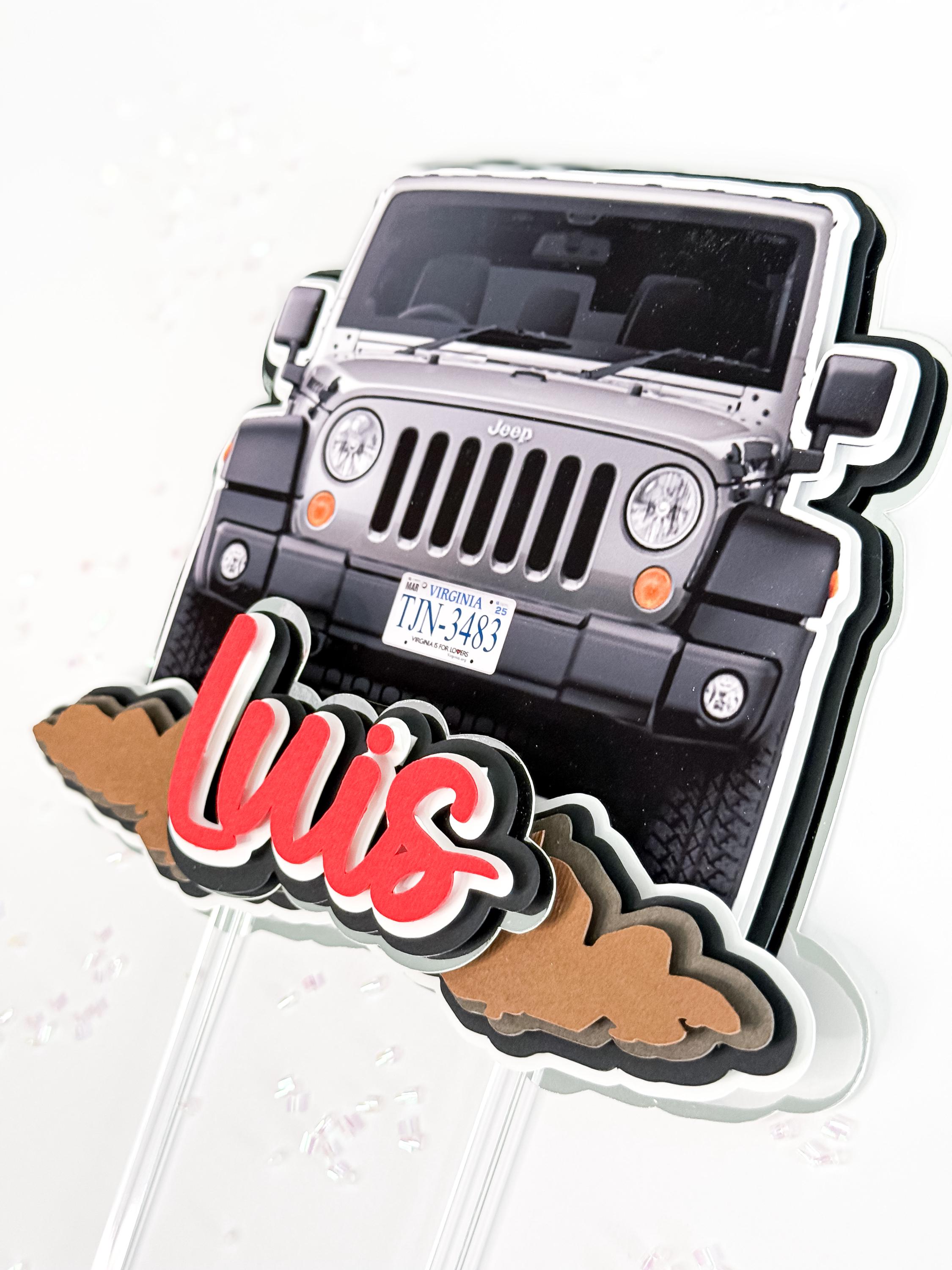 Off Road Cake Topper - Jeep Party Decorations - 4x4 Cake Topper ...