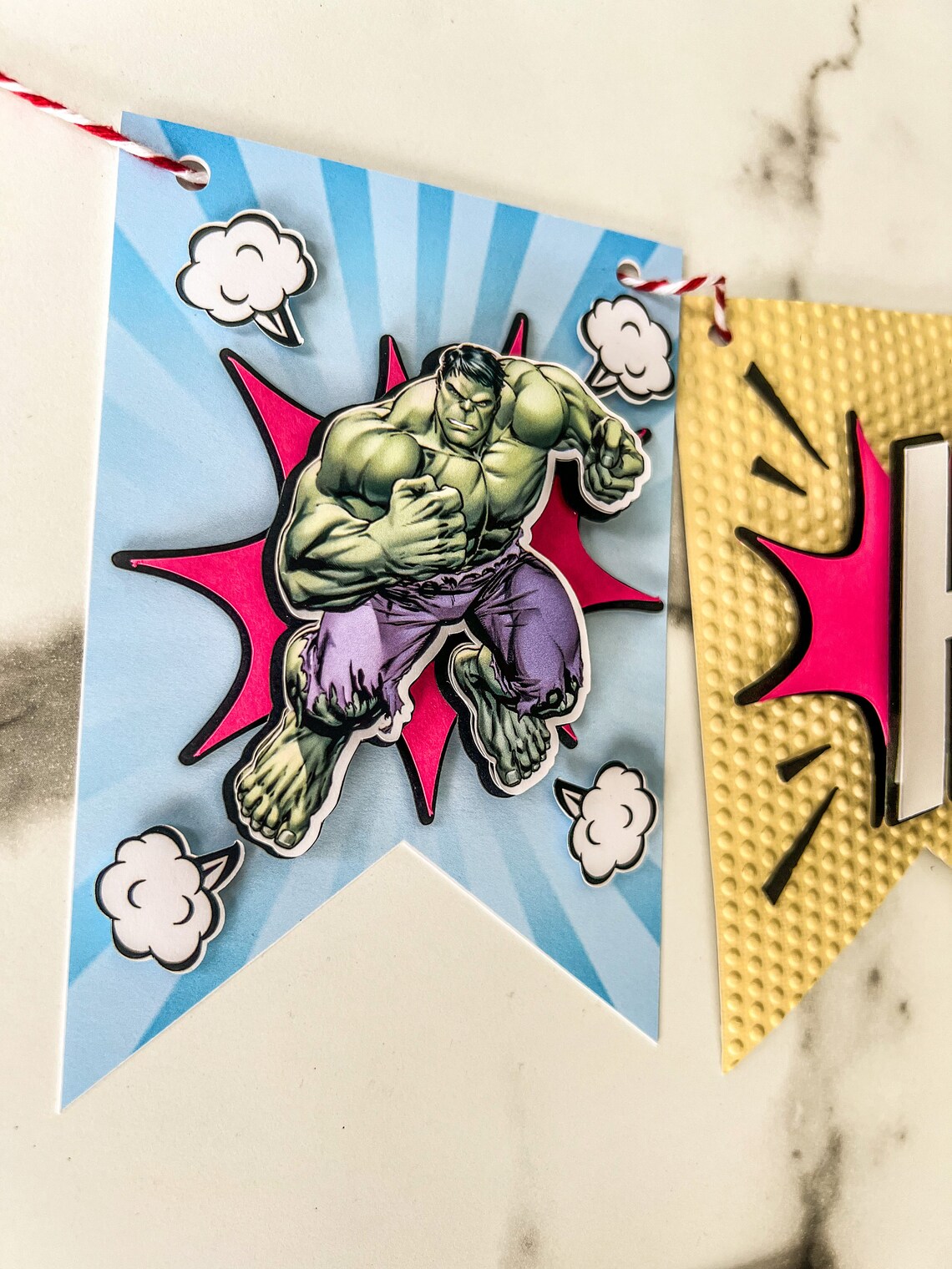 Banner de feliz cumpleaños de cómic, decoraciones para fiesta de ...