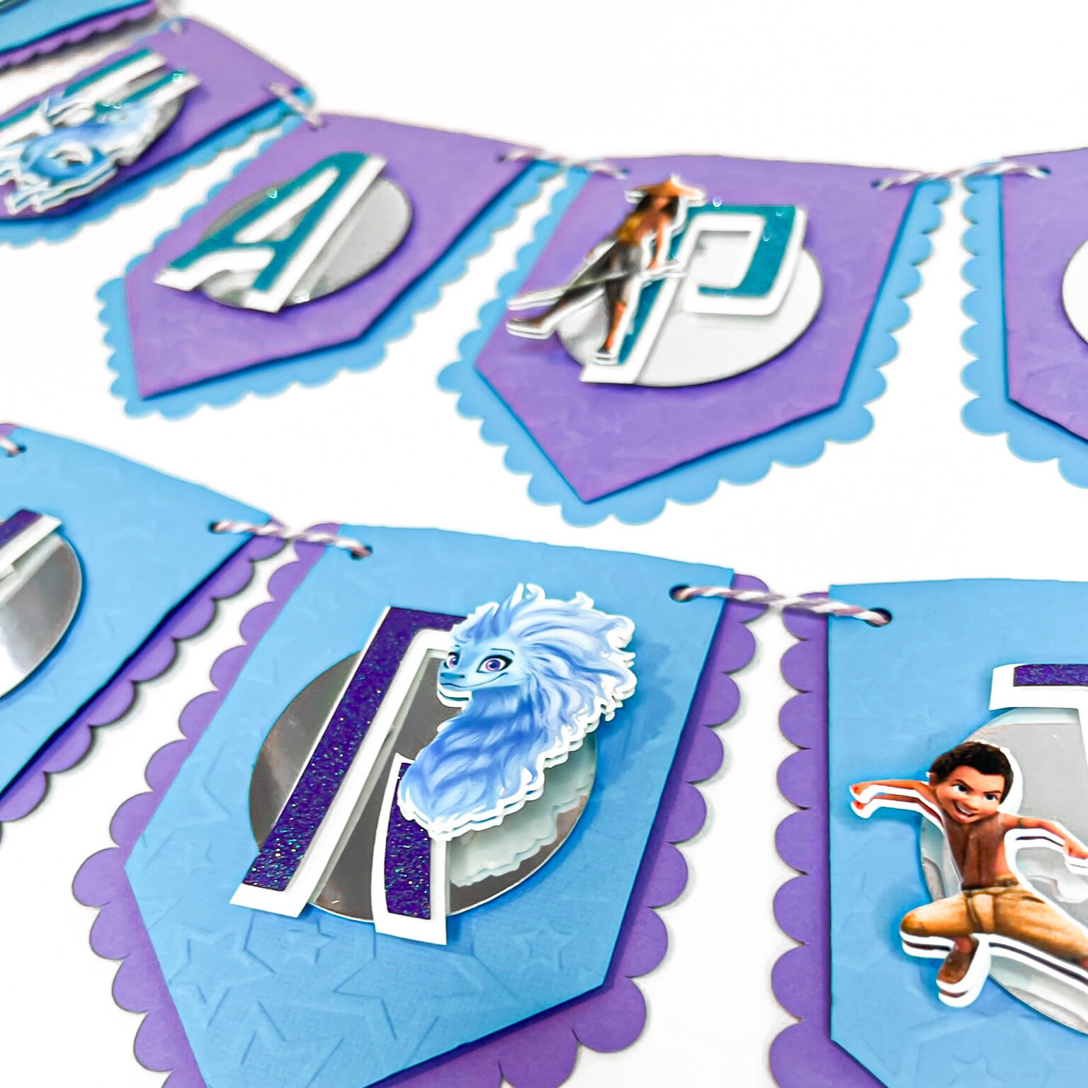 Raya and the Last Dragon Happy Birthday Banner Raya Party - Etsy