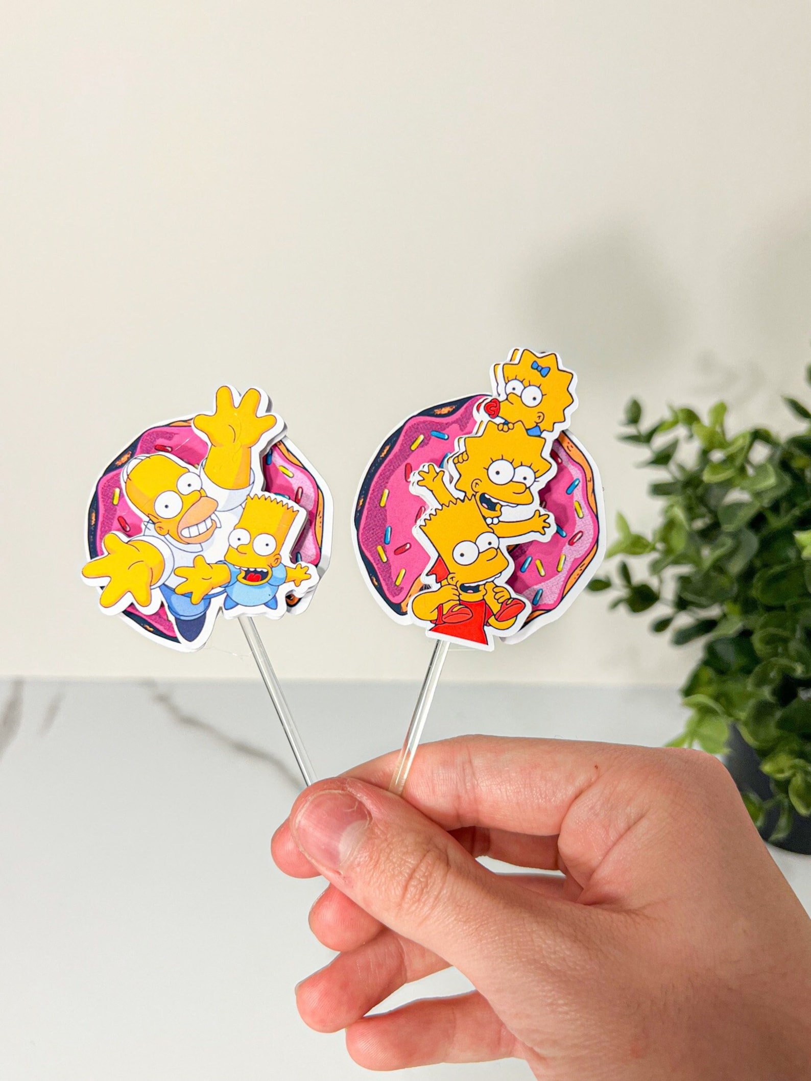 Simpsons Cupcake Toppers, the Simpsons Party Decorations, Simpsons ...