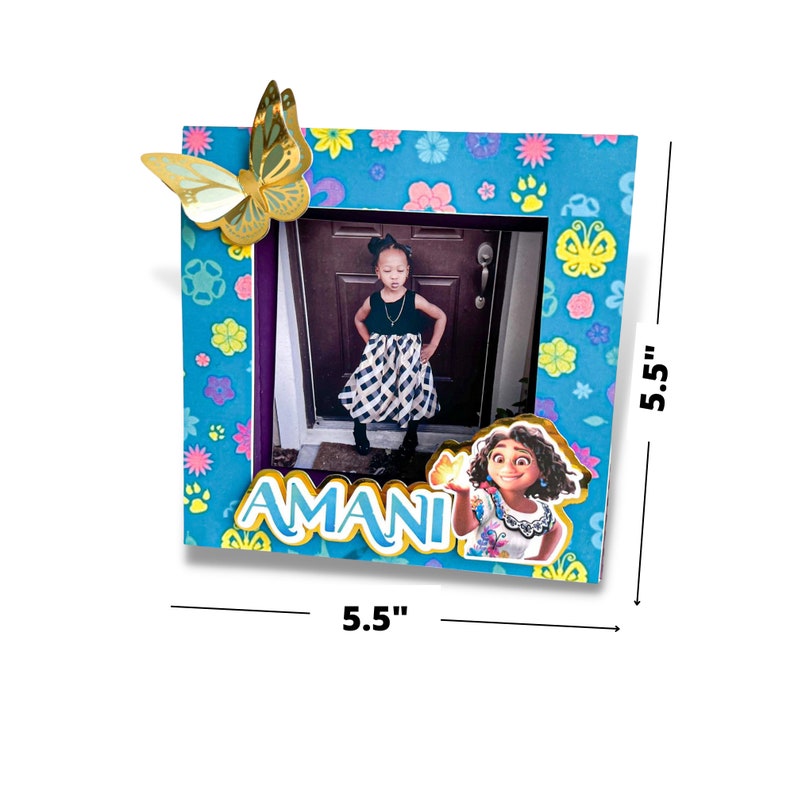Encanto Birthday Centerpiece Frame – Custom Name & Character Party ...