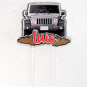 Off Road Cake Topper - Jeep Party Decorations - 4x4 Cake Topper ...