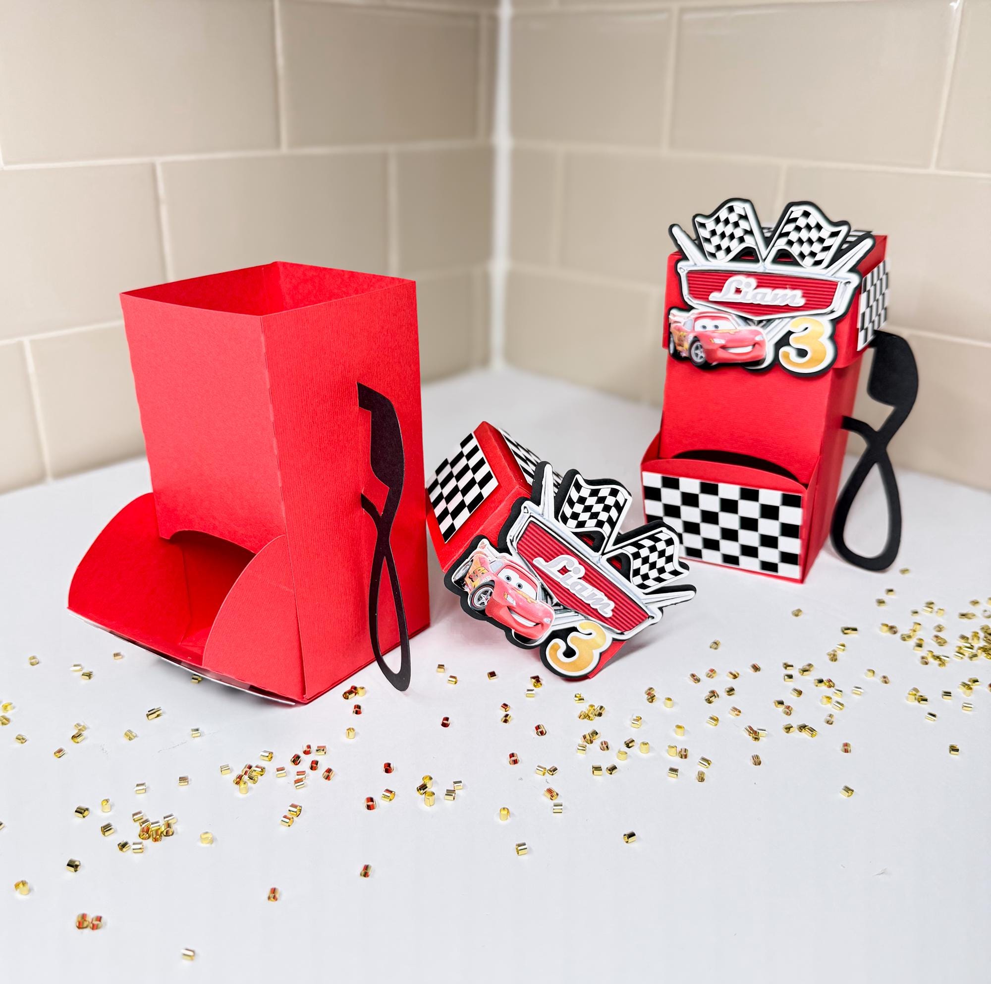 Race Car Favor Box | Custom Racing Party Favors | Race Car Birthday ...