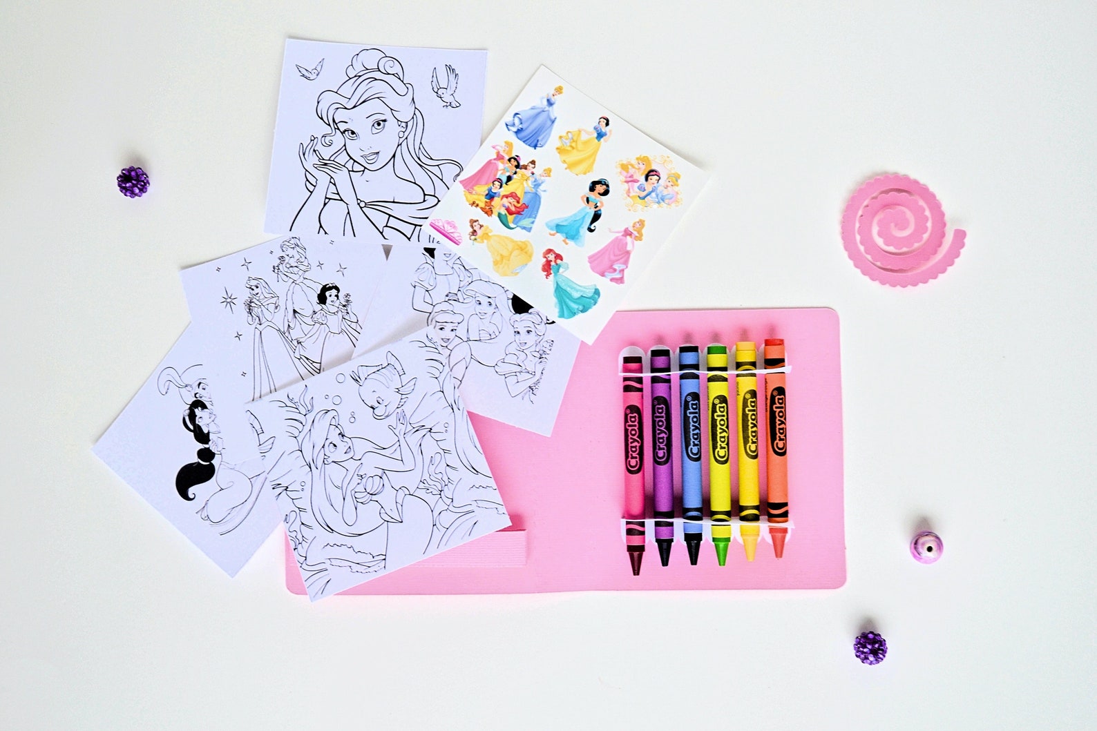 Princess Coloring Pages Princess Party Decorations Princess - Etsy