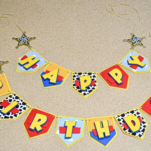 Toy Story Birthday Banner - Woody Theme, Customizable Party Decor ...