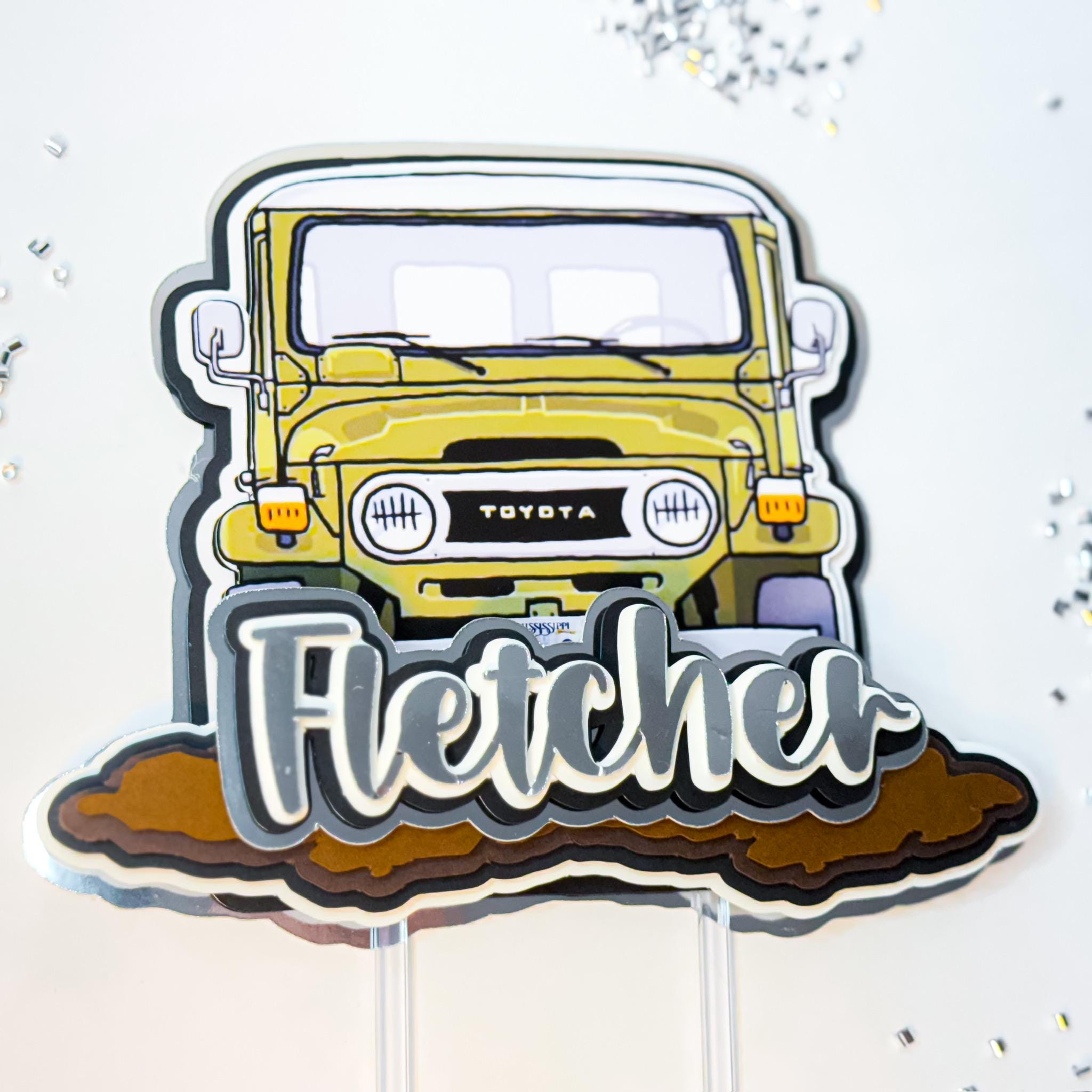 Off Road Cake Topper Jeep Party Decorations Custom Vehicles Cake Topper ...