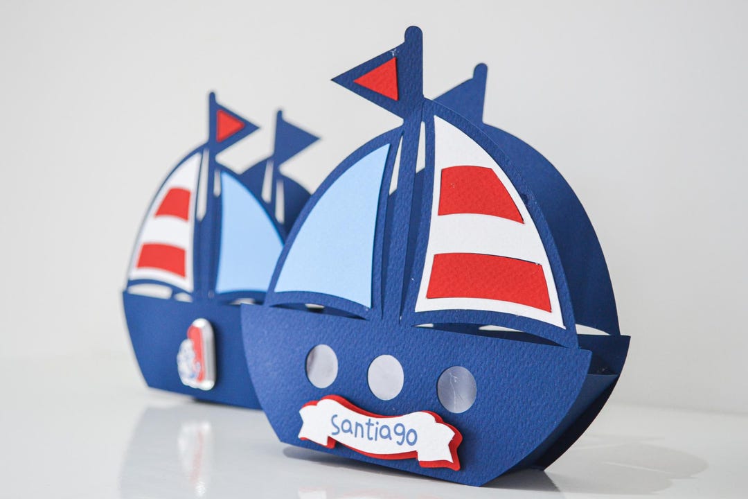 Personalized Nautical Candy Box - Sailboat Party Favor - Anchor Baby ...