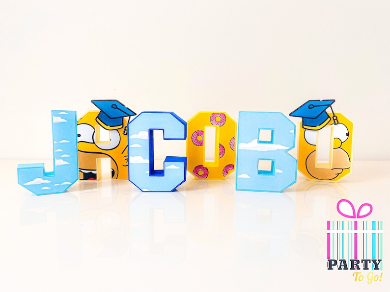 The Simpsons Decor Box Graduation Party Decoration Simpson - Etsy