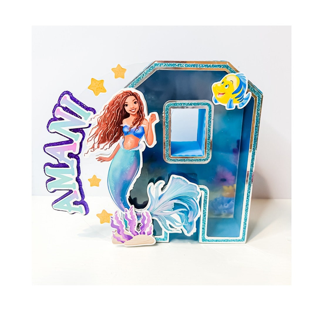 Personalized Little Mermaid 3D Letters | Ariel Inspired Party ...