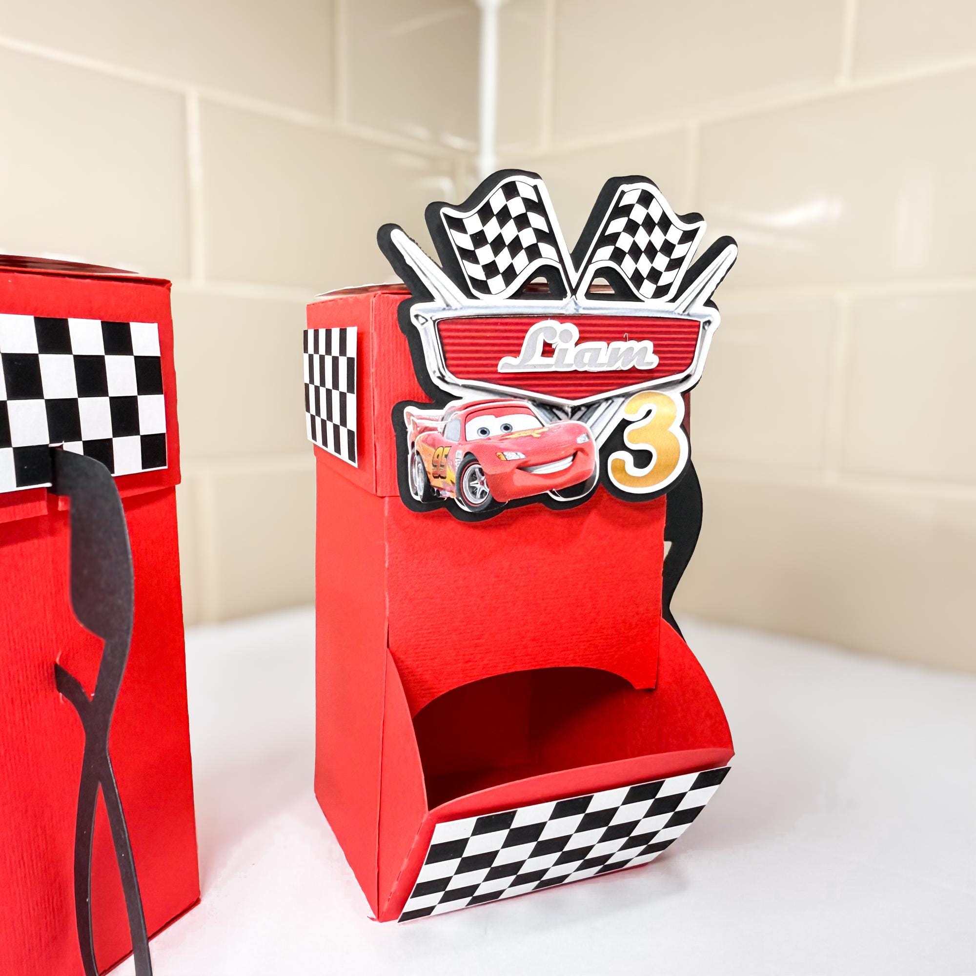 Race Car Favor Box | Custom Racing Party Favors | Race Car Birthday ...