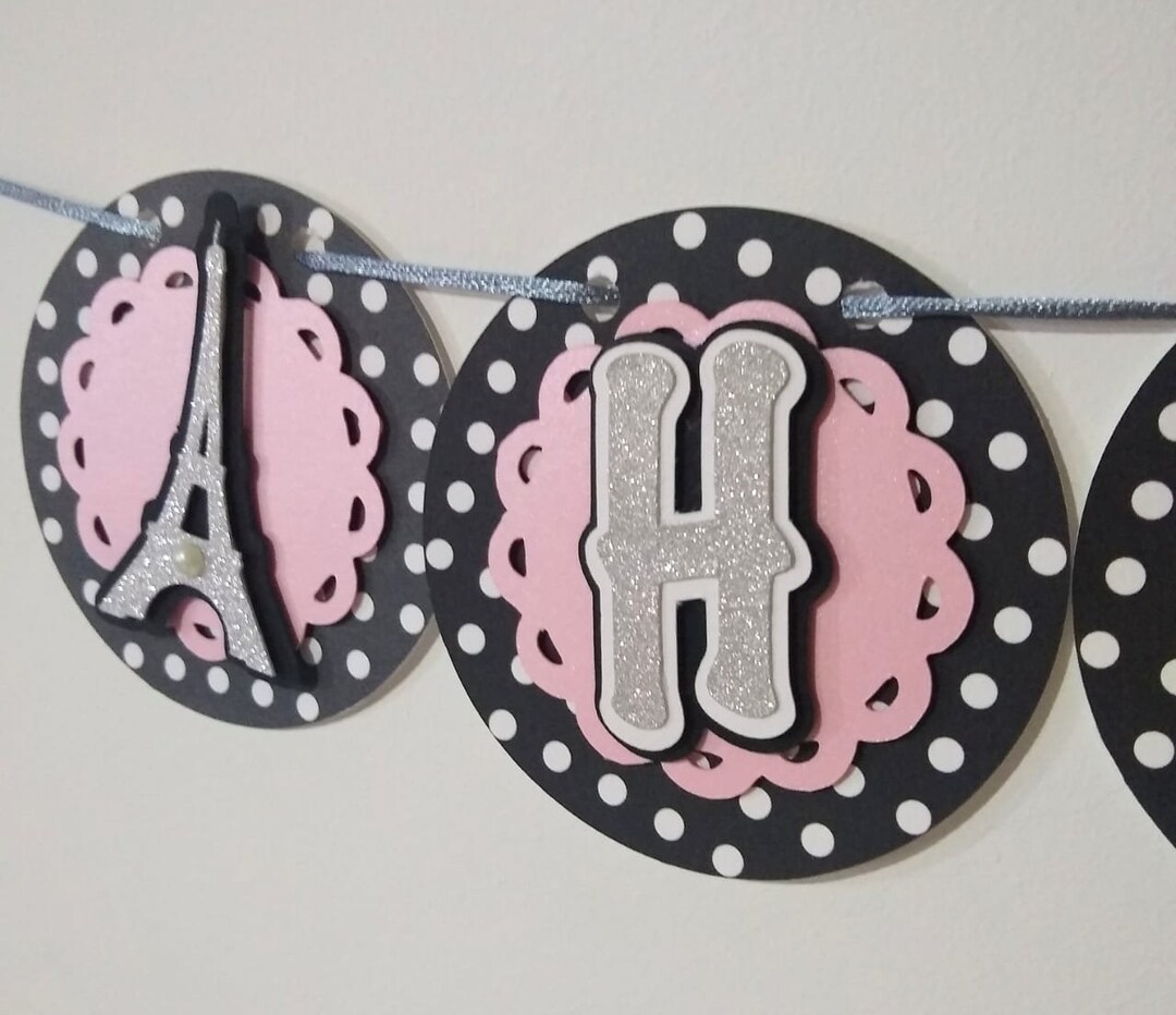 Paris Birthday Banner Paris Party Decorations Paris Party - Etsy