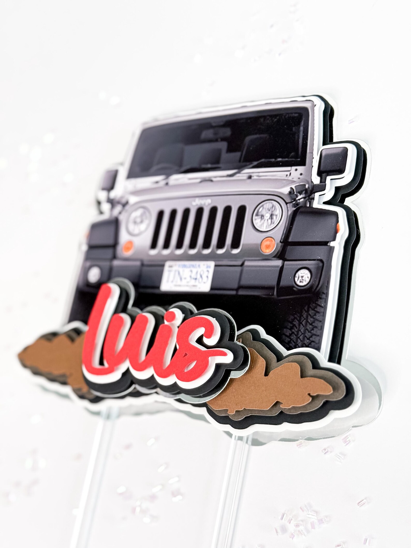Off Road Cake Topper - Jeep Party Decorations - 4x4 Cake Topper ...