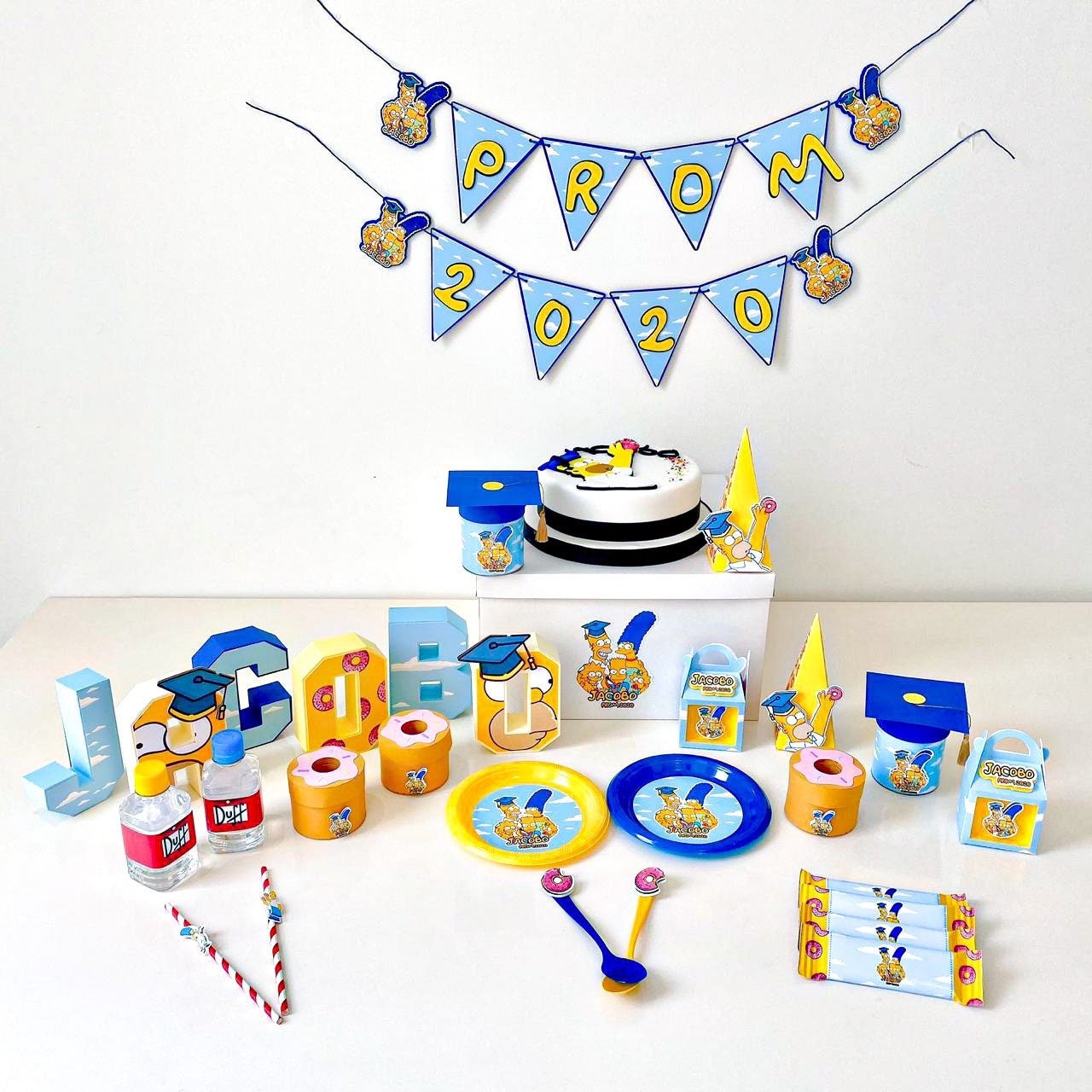 The Simpsons Decor Box Graduation Party Decoration Simpson - Etsy