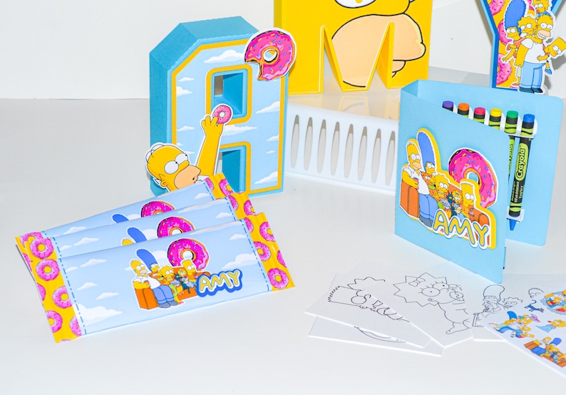 Simpsons Birthday Decoration Simpsons Party Decoration the - Etsy