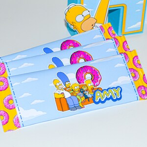 The Simpsons Birthday Party Kit – Banner, 3D Name Letters, Coloring ...