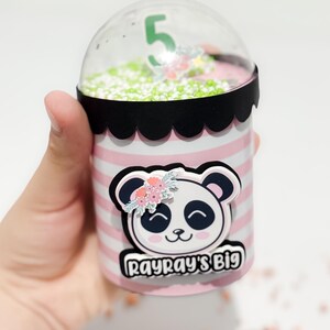 Custom Panda Pringles Favor – Girl Birthday Party Can With Dome Topper ...