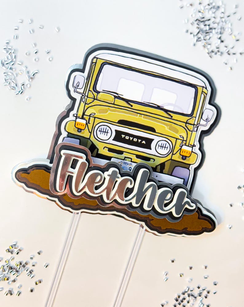 Off Road Cake Topper Jeep Party Decorations 4x4 Birthday Cake Topper ...