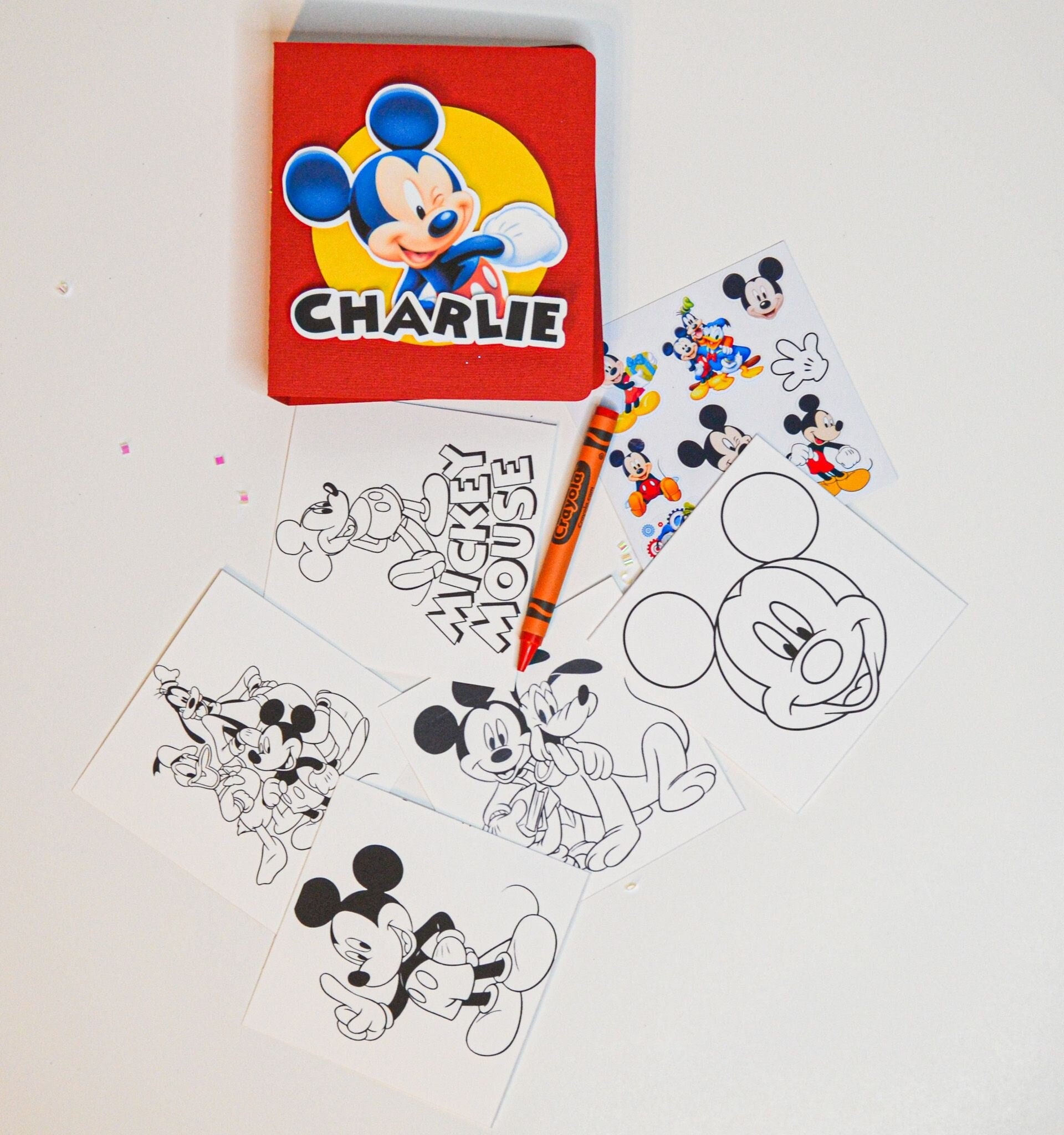 Mickey Mouse Coloring Book, Mickey Mouse Party Decorations, Mickey ...