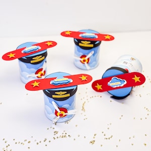 Airplane Party Favor Can – Custom Pilot Snack Tubes for Time Flies ...