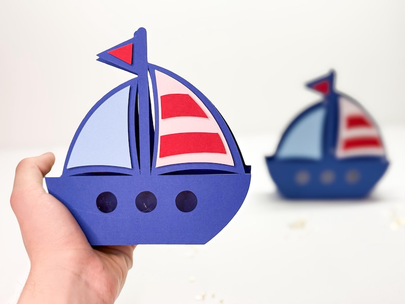 Personalized Nautical Candy Box - Sailboat Party Favor - Anchor Baby ...