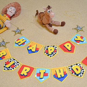 Toy Story Birthday Banner - Woody Theme, Customizable Party Decor ...