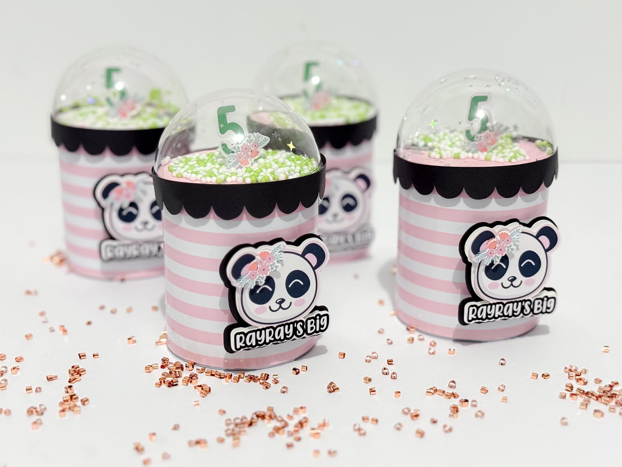 Custom Panda Pringles Favor – Girl Birthday Party Can With Dome Topper ...