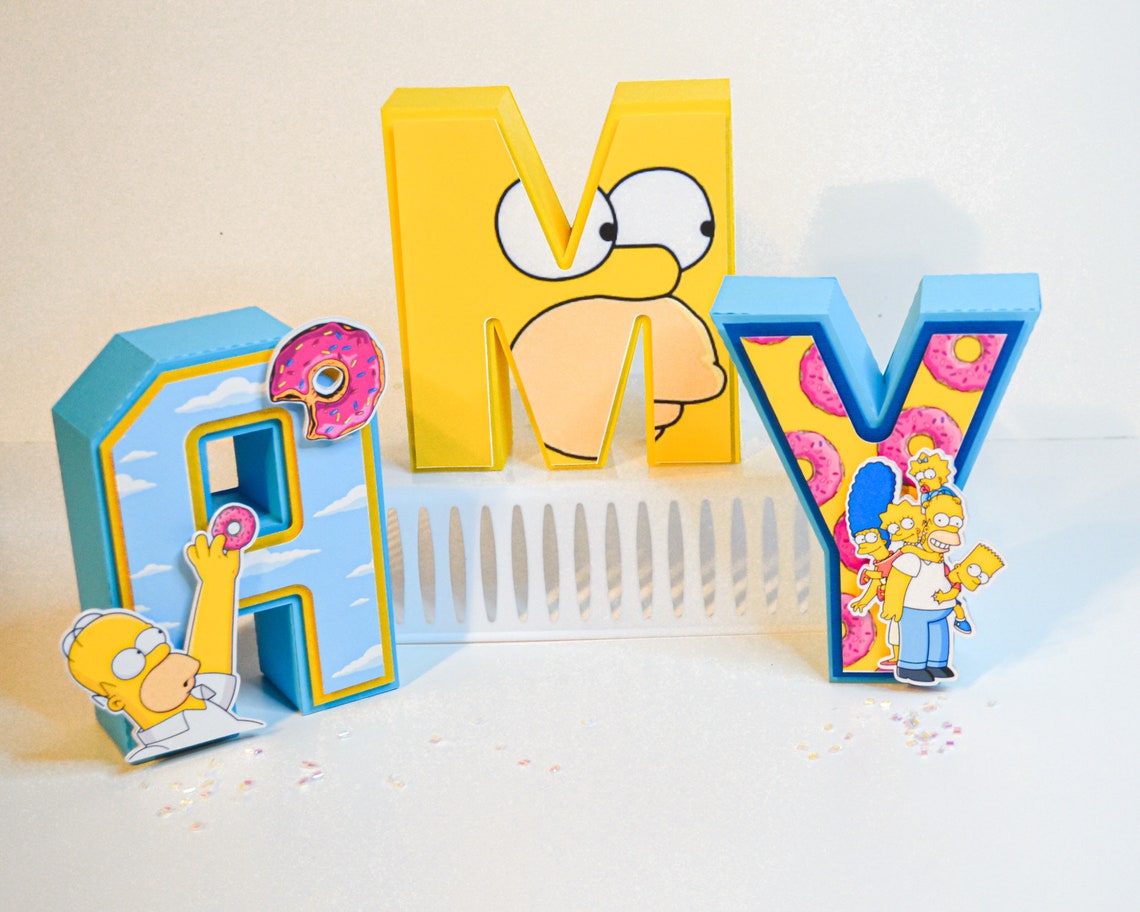 Simpsons Birthday Decoration Simpsons Party Decoration the - Etsy