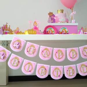 Aurora Banner, Princess Party Decorations, Sleeping Princess, Aurora ...