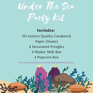 Under the Sea Birthday Pack - Ocean Theme Decorations for Kids Parties ...