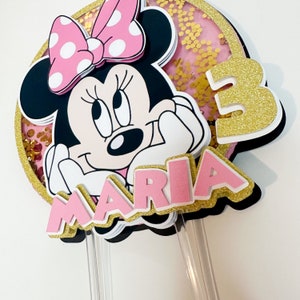 Minnie Cake Topper, Minnie Party Decorations, Minnie Mouse Birthday ...
