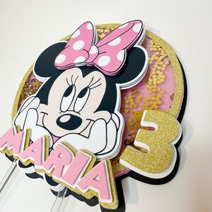 Minnie Cake Topper, Minnie Party Decorations, Minnie Mouse Birthday ...