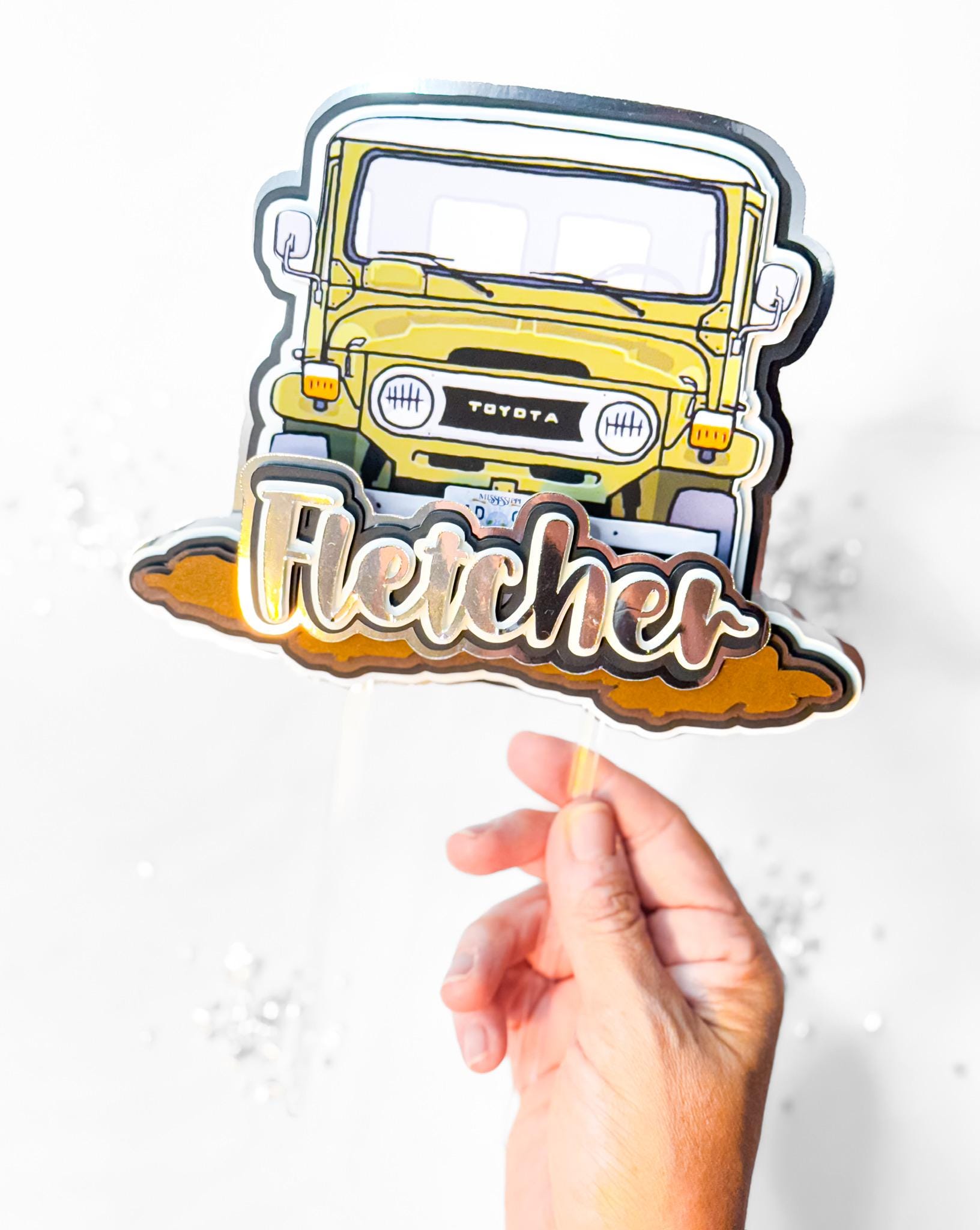 Off Road Cake Topper Jeep Party Decorations 4x4 Birthday Cake Topper ...